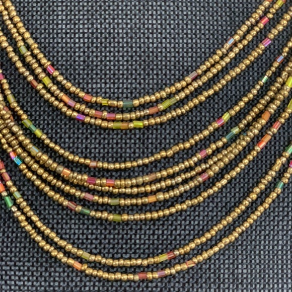 Jewelry | Retro Nylon Beaded Necklace | Poshmark